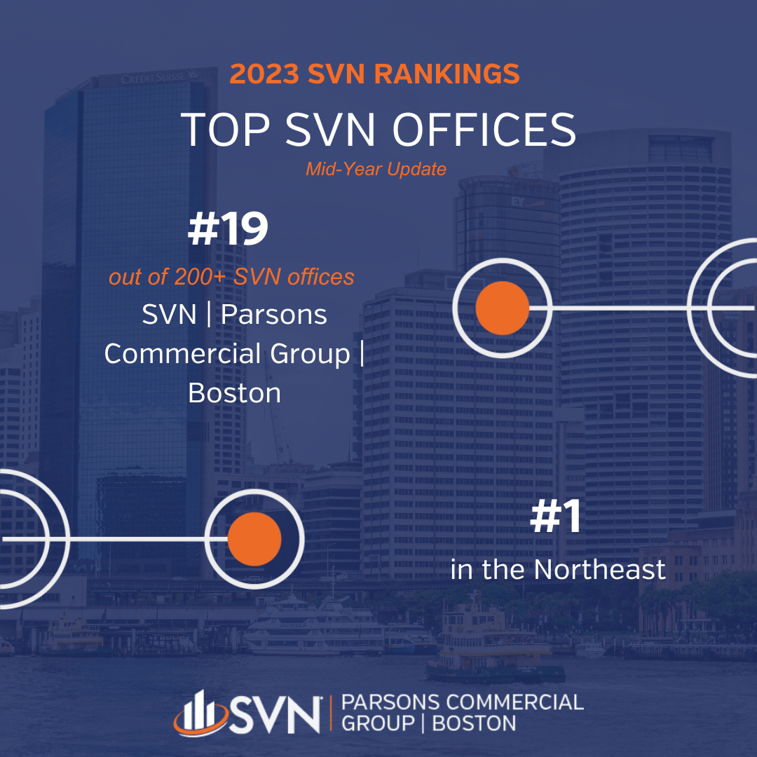 SVN | PARSONS COMMERCIAL GROUP BOSTON RANKED TOP SVN OFFICE TO DATE IN ...